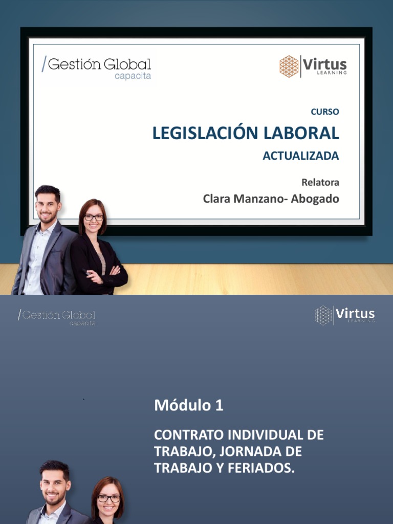 Modulo 1 Contrato Jornada Feriados | PDF | Derecho laboral | Salario