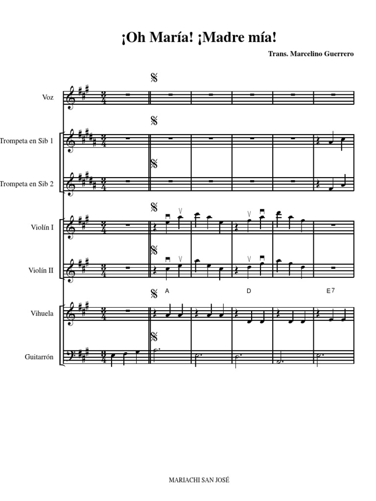 Oh Maria Medre Mia Pdf