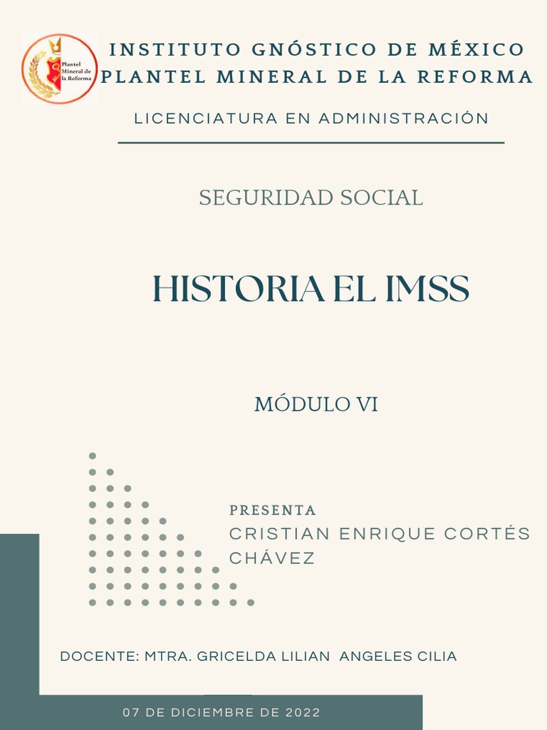 Historia del IMSS y su Impacto Social | PDF | México | Economias