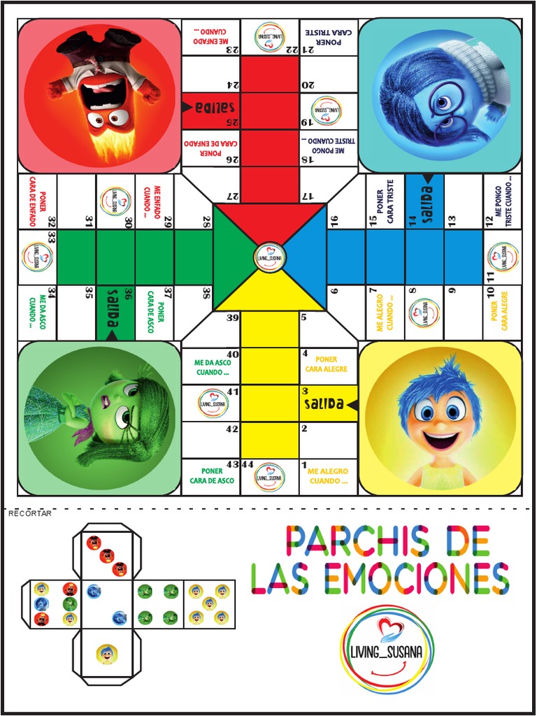 001 Parchís de Las Emociones em | PDF