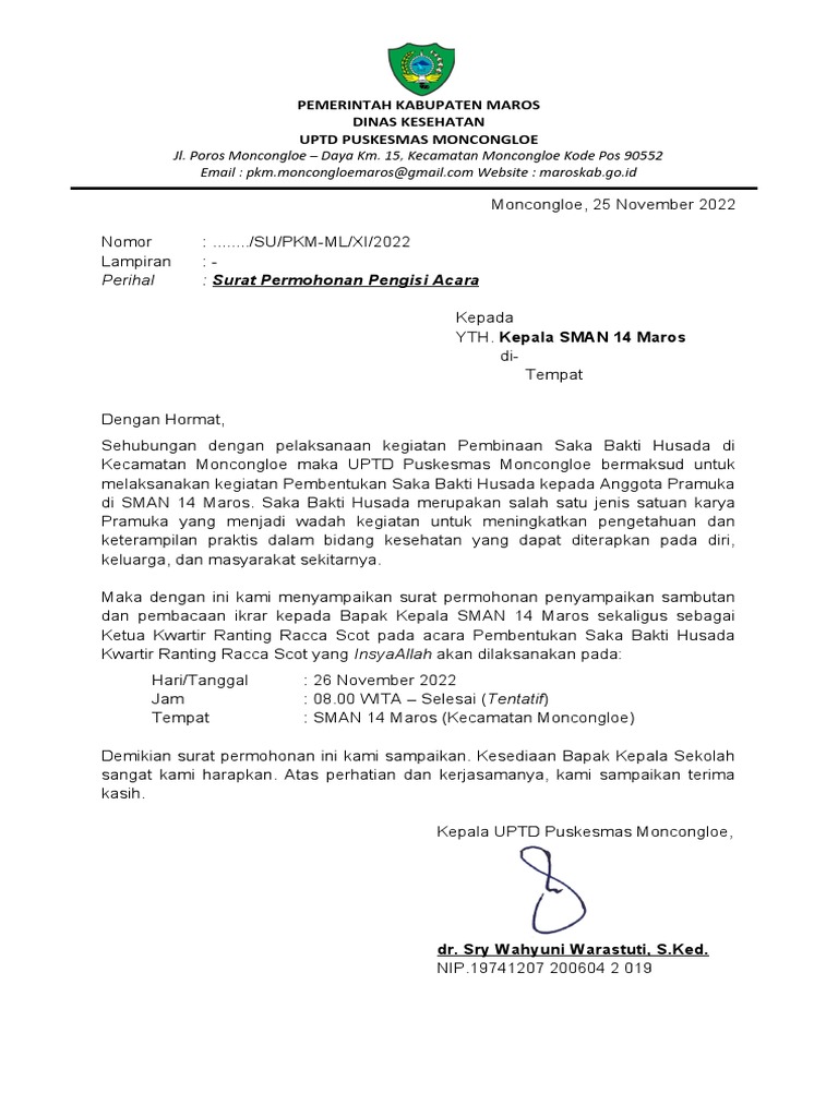 Surat Pembentukan SBH | PDF