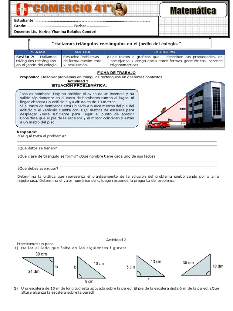 Triangulo Rect. | PDF | Funciones trigonométricas | Trigonometría