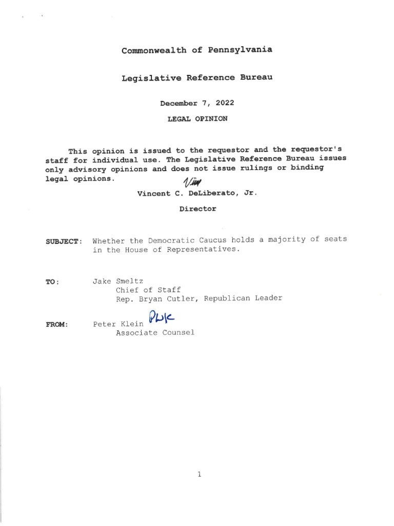 Dec. 7 Legislative Reference Bureau Letter | Download Free PDF | United ...