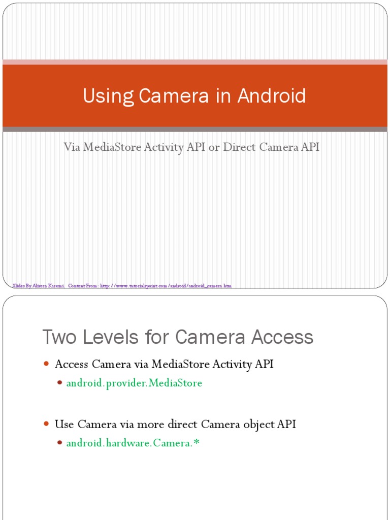 H Android Camera | PDF | Android (Operating System) | Application Software