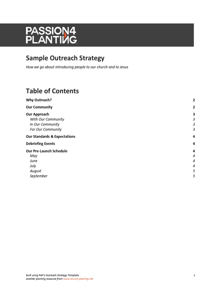 SAMPLE Outreach-Strategy | PDF