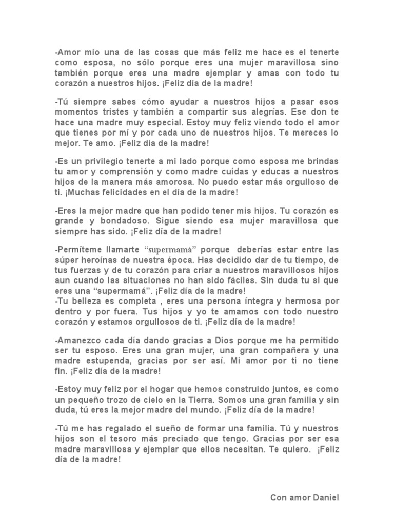Poema Dia de Las Madres | Descargar gratis PDF | Amor