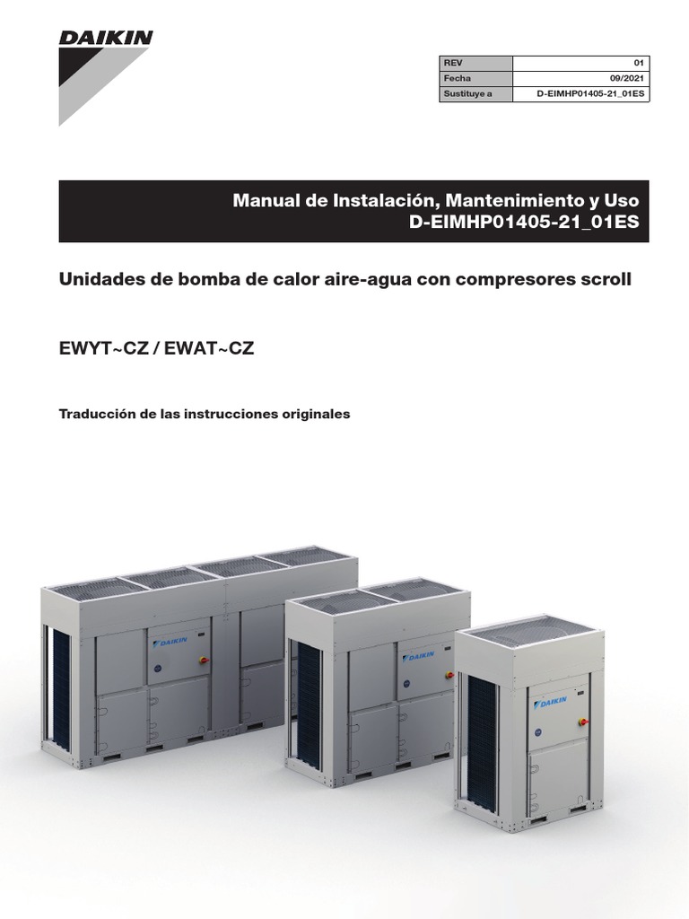 Daikin - Ewyt CZ Ewat CZ | PDF | Presión | Evaporación