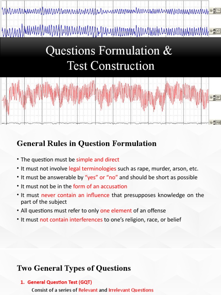 Questions Formulation & Test Construction | PDF | Question | Knowledge