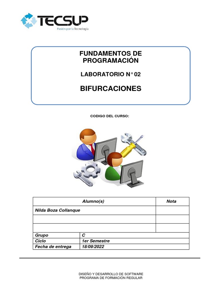 Lab 02 - Bifurcaciones | PDF | Algoritmos | Programación de computadoras