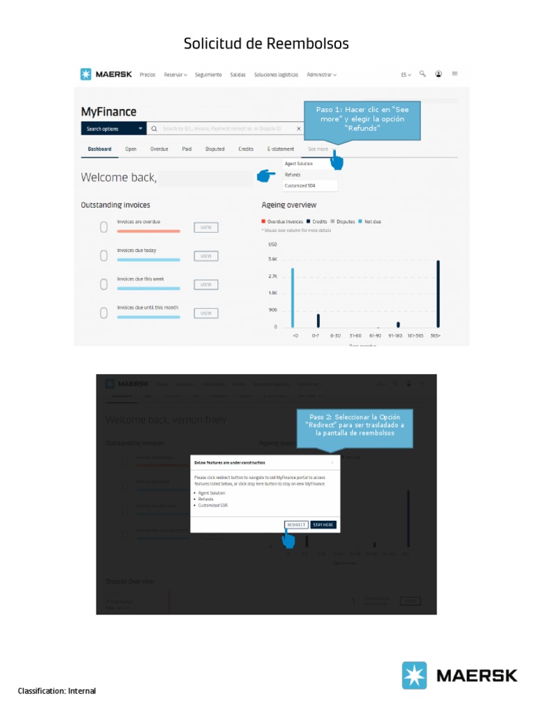 Manual Reembolsos Maersk | PDF