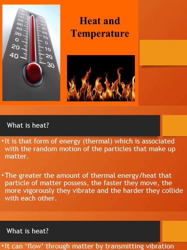Heat and Temperature Powerpoint | PDF | Temperature | Heat Capacity