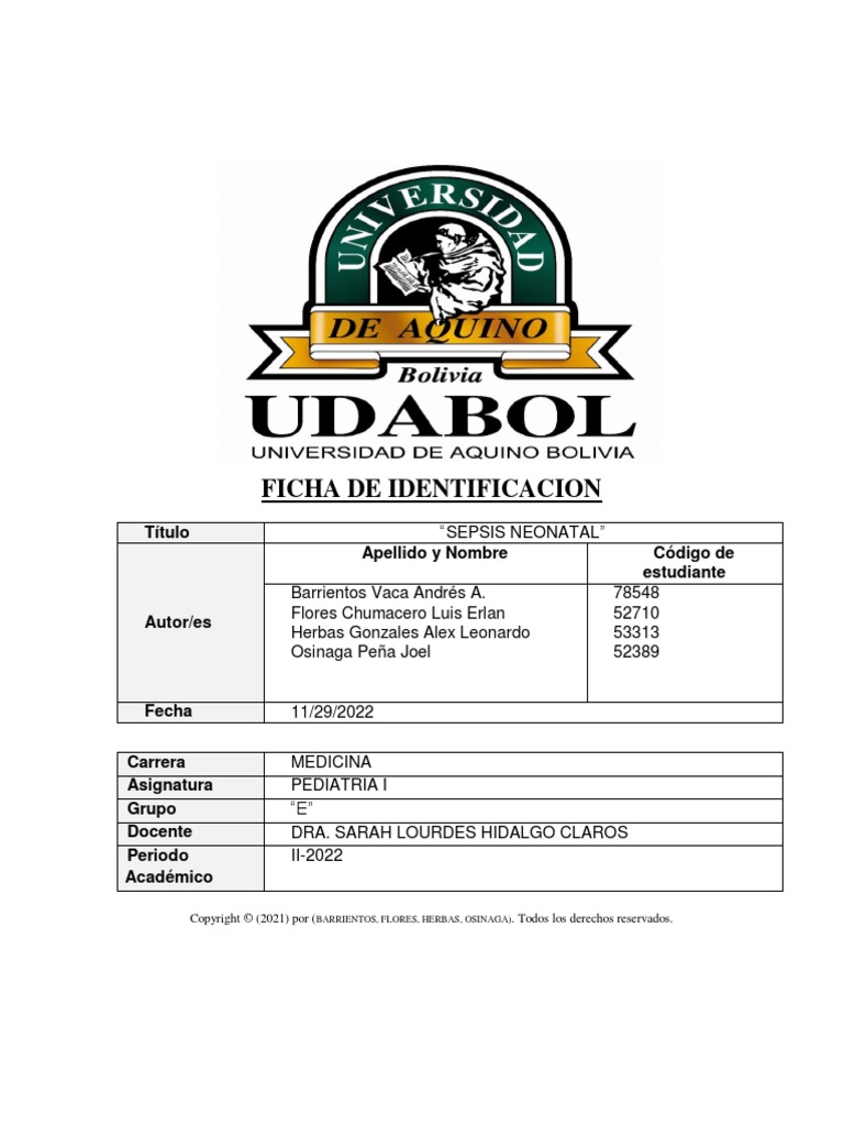 Sepsis Neonatal | PDF | Citocina | Septicemia