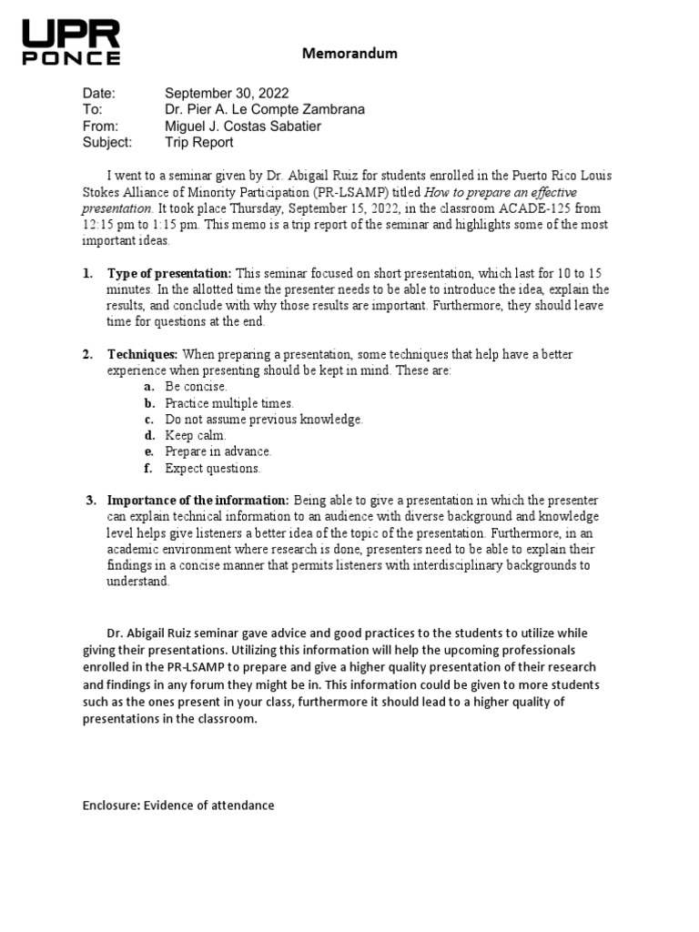 Trip Report Pdf Education Theory Behavior Modification