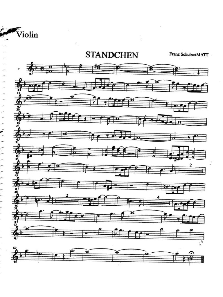 Standchen Violín 1 001 | PDF