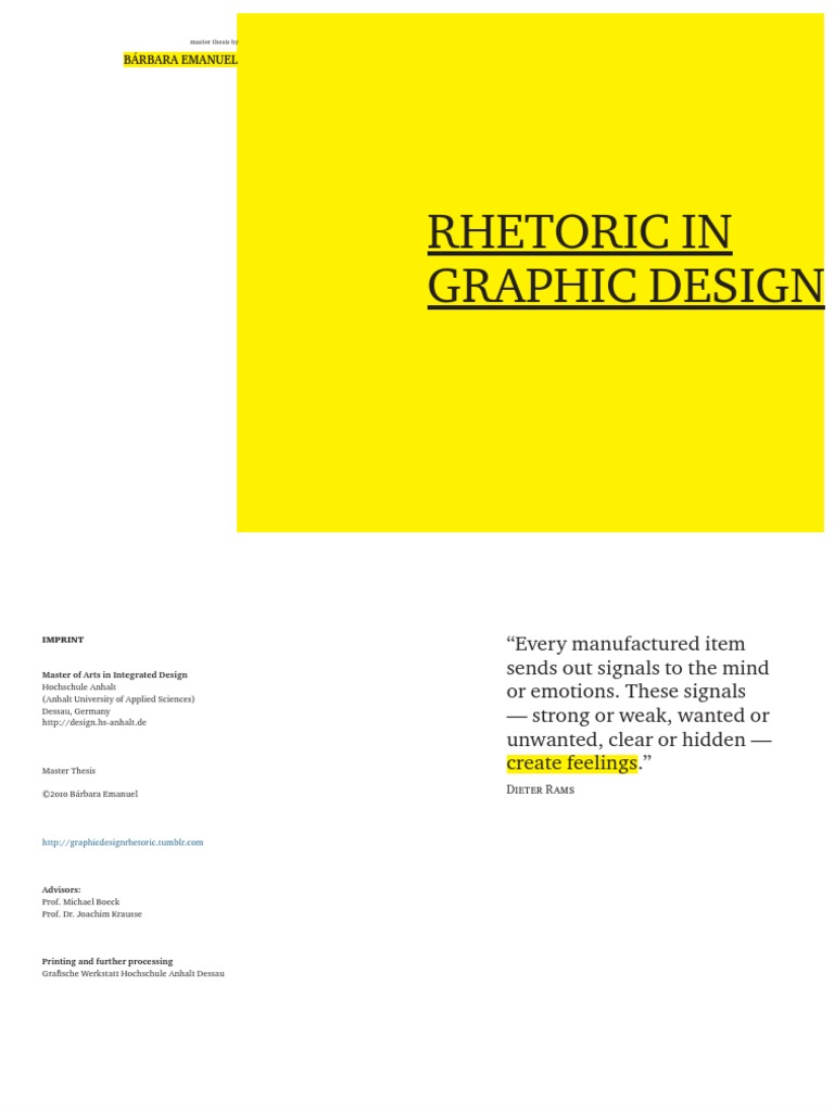Rhetoric in Graphic Design | PDF | Infographics | Rhetoric