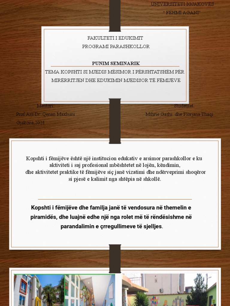 Femijet Dhe Mesimi Ne Natyre | PDF