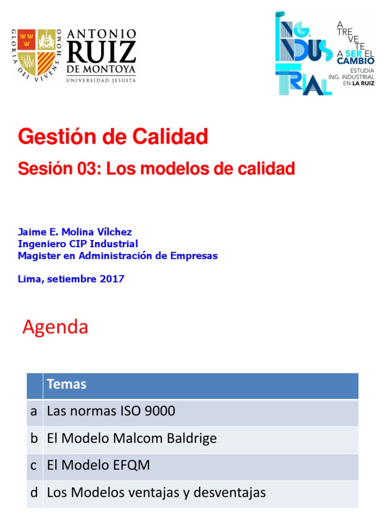 Modelos de calidad: Normas ISO 9000, Modelo Malcolm Baldrige y Modelo EFQM | PDF | Iso 9000 ...