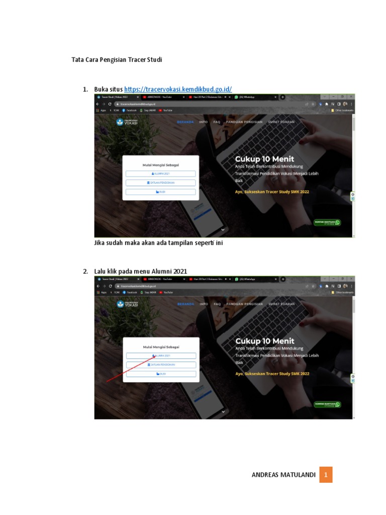 Panduan Tracer Studi Alumni SMK | PDF