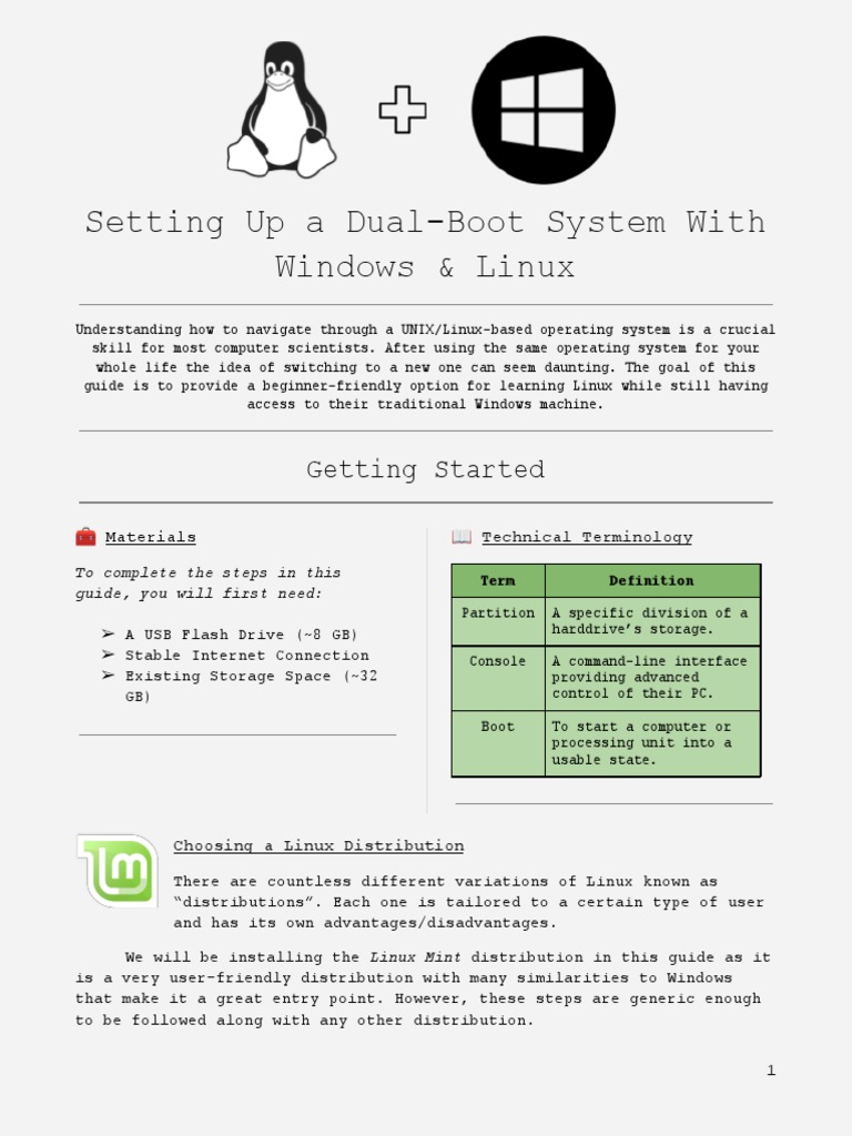 Project 1 Instructions Pdf Usb Flash Drive Linux Distribution