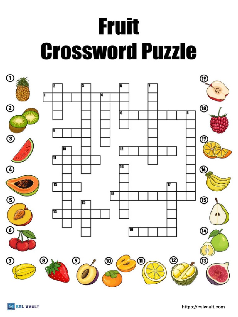 Fruit Crossword | PDF