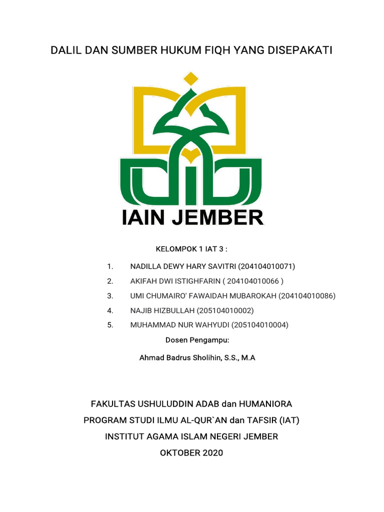 Kelompok 1 Fiqh - Ushul Fiqh | PDF