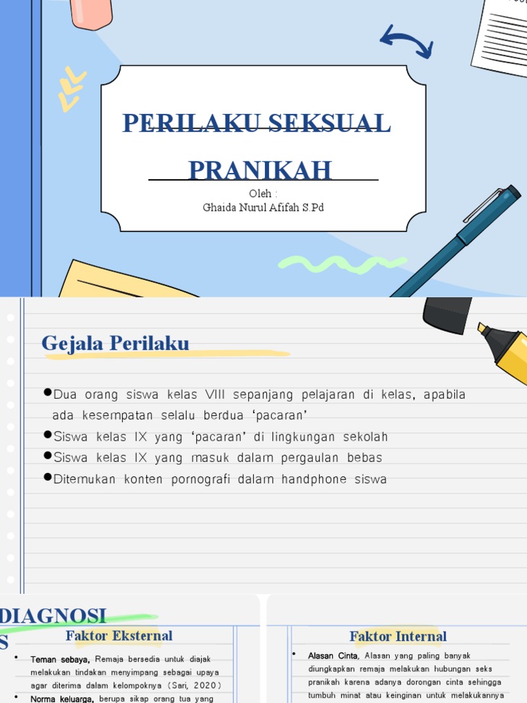 Perilaku Seksual Pranikah | PDF
