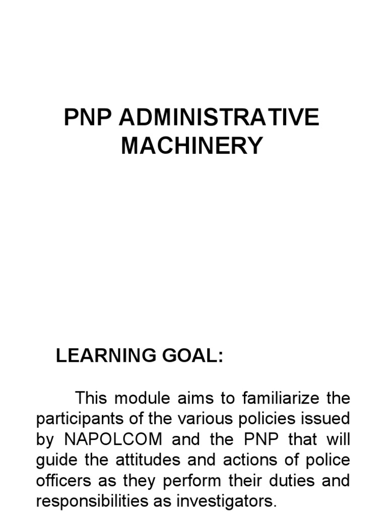 PNP Disciplinary Guidelines | PDF | Complaint | Evidence (Law)