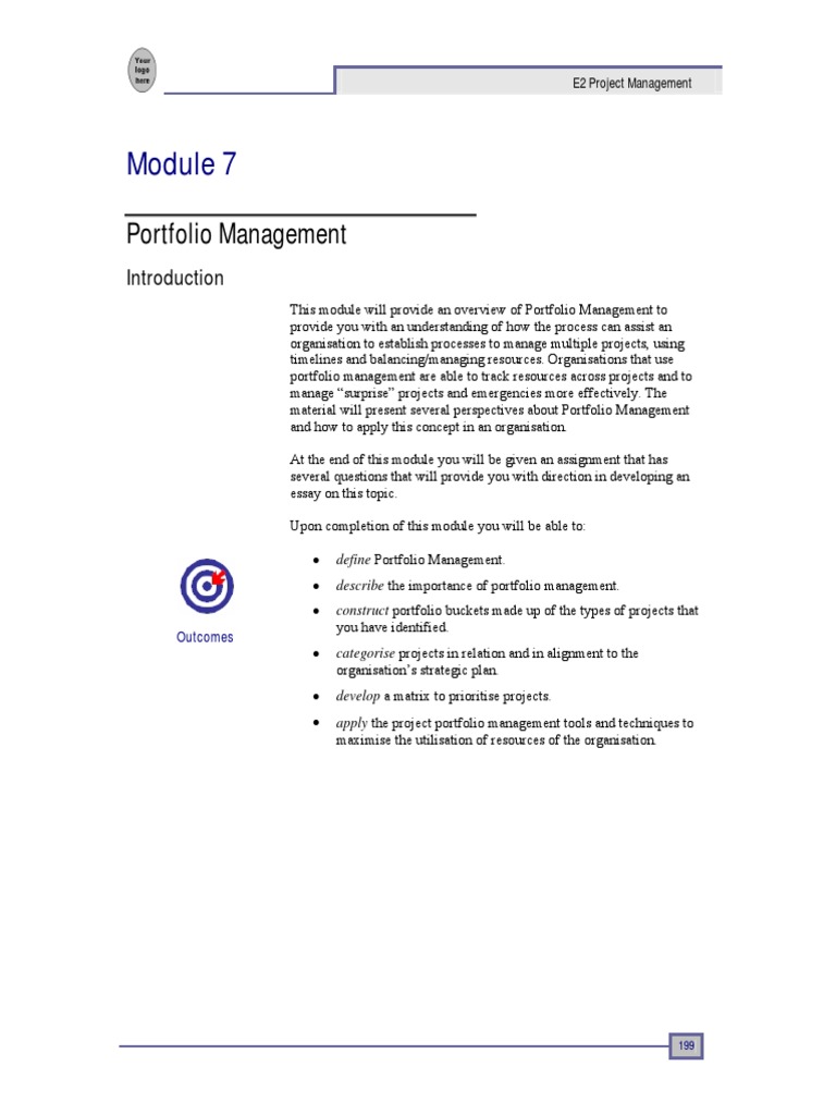 Moduel 7 Portfolio Management | PDF