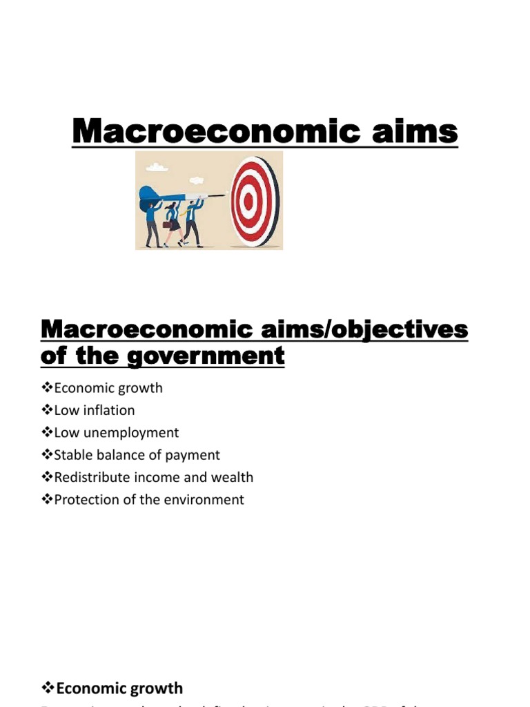 Government Macroeconomic Objectives | PDF | Inflation | Macroeconomics