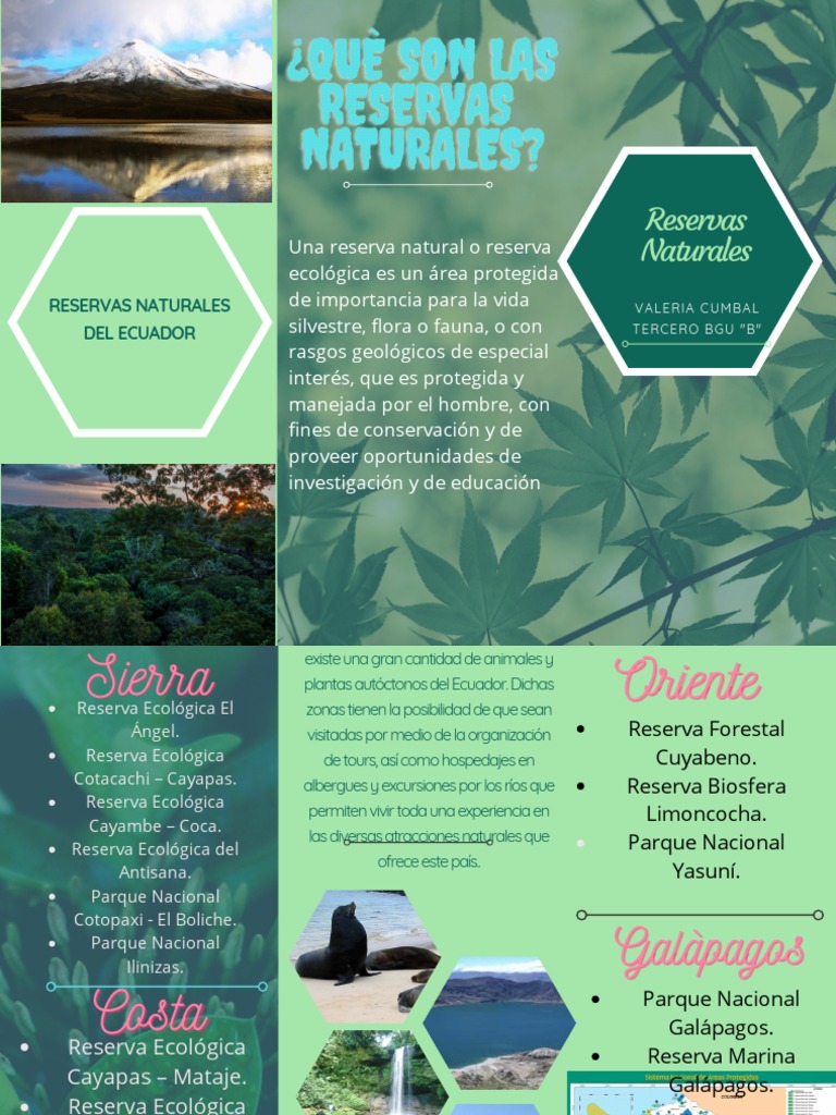 Reservas Naturales del Ecuador | PDF | Desarrollo sostenible | Jardinería