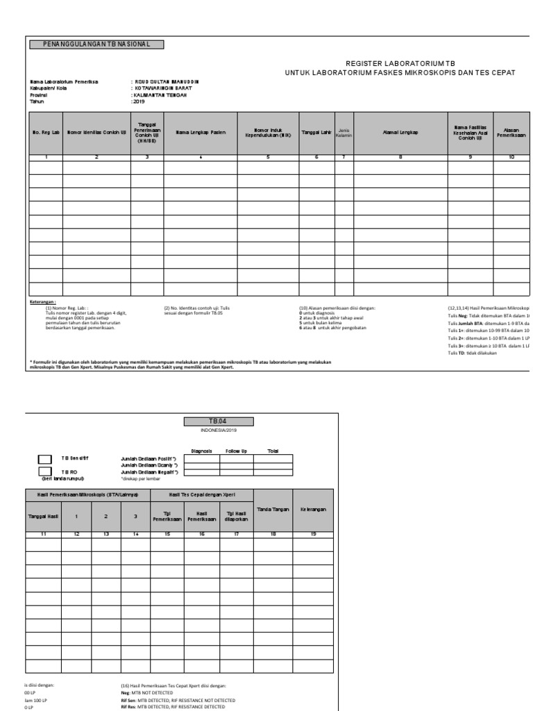 Hasil TCM Rif Indet Laboratorium TB | PDF