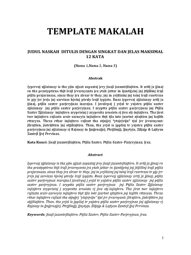 Template Artikel | PDF