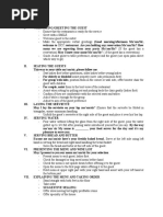 Housekeeping Script | PDF