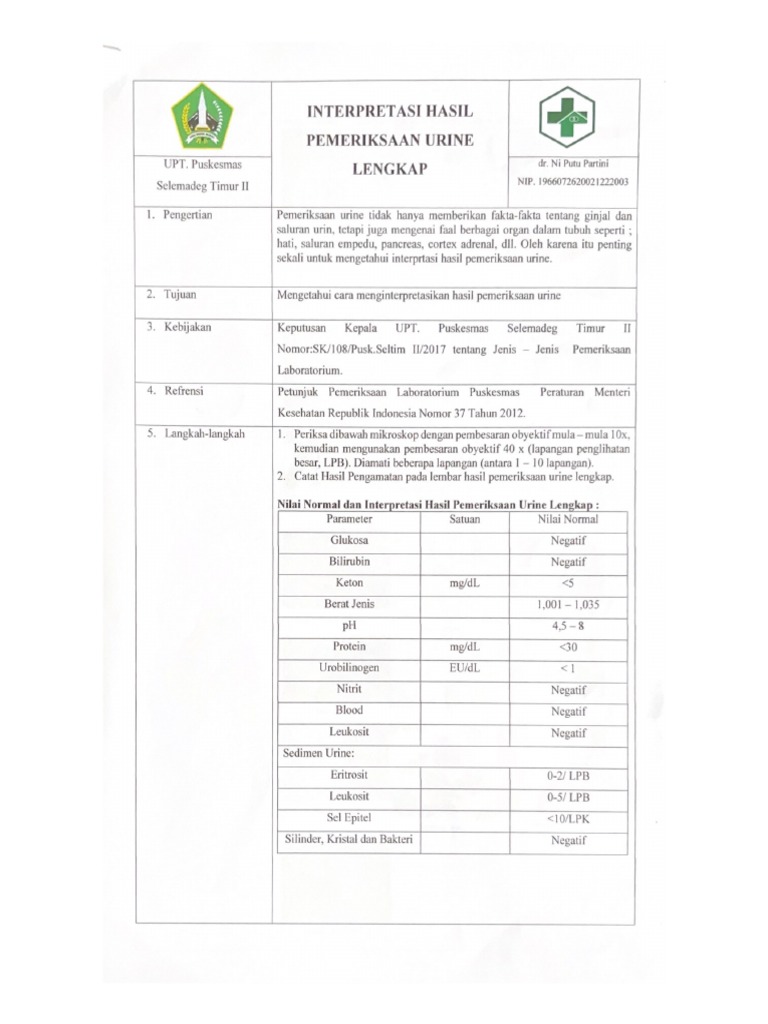 Petunjuk Teknis Interpretasi Hasil | PDF