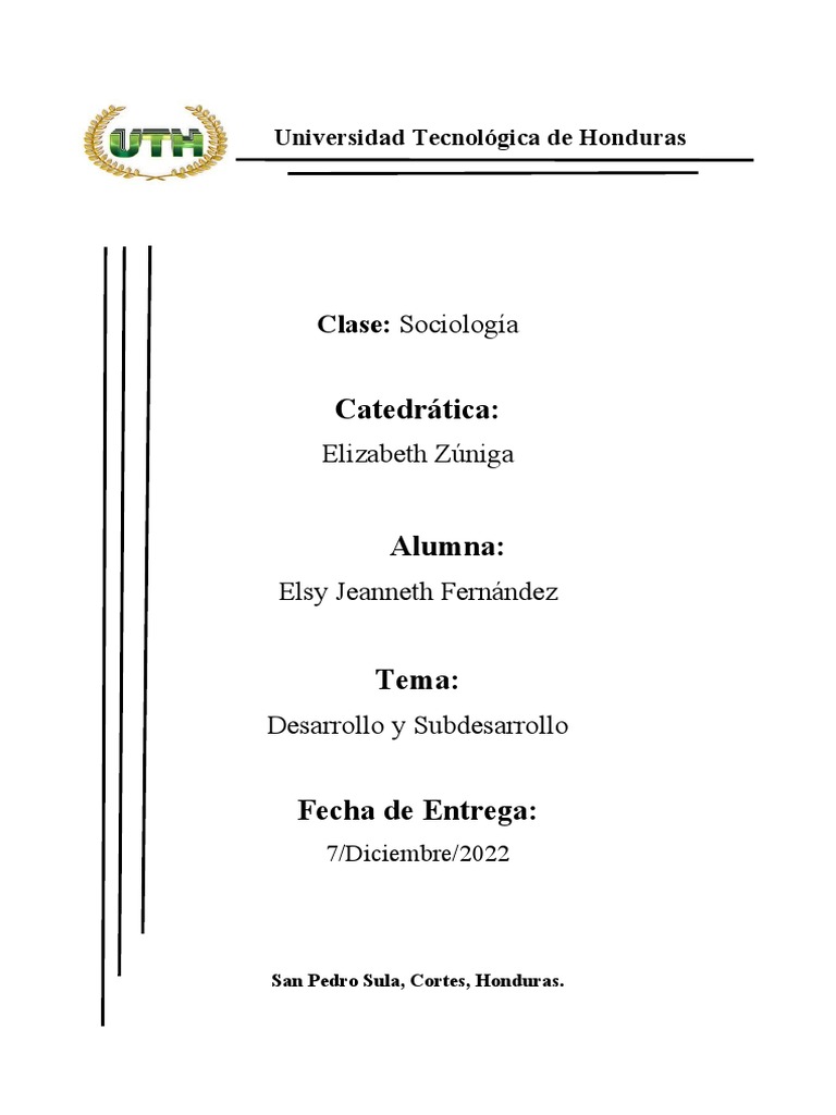 Desarrollo y Sujb | PDF | País en desarrollo | Crecimiento económico