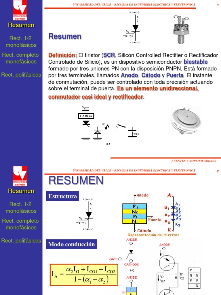 Rectificadores Monofásicos | PDF | Rectificador | Corriente eléctrica