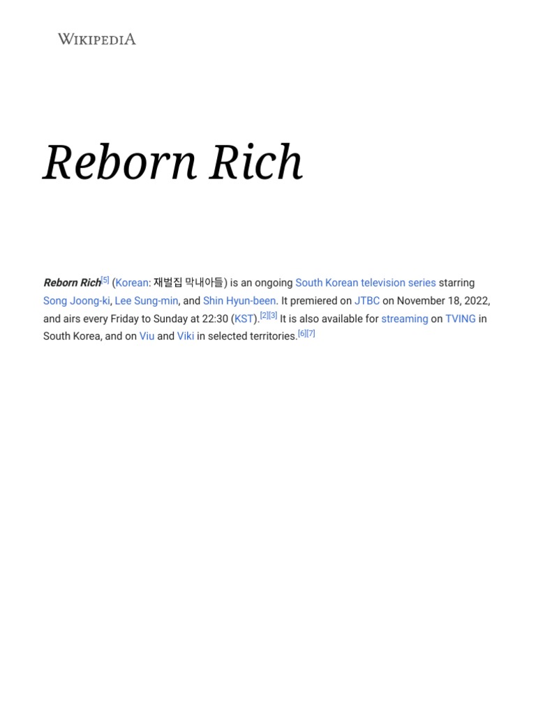 Reborn Rich | PDF
