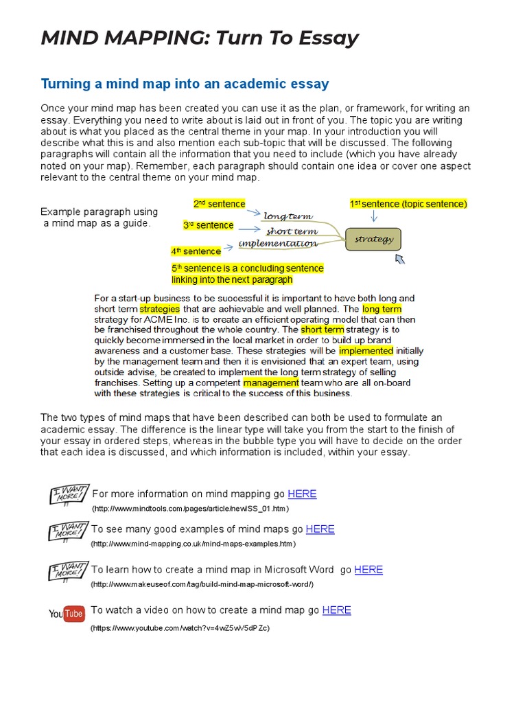 4_To Essay mind mapping | PDF