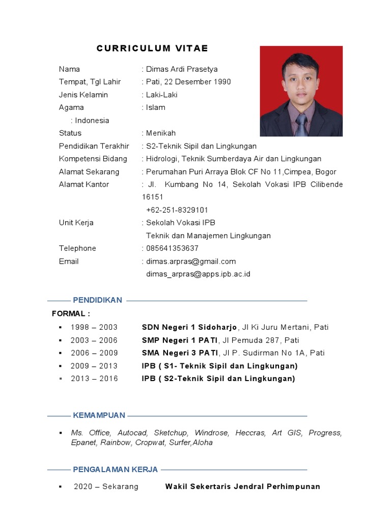CV Dimas 2021 | PDF
