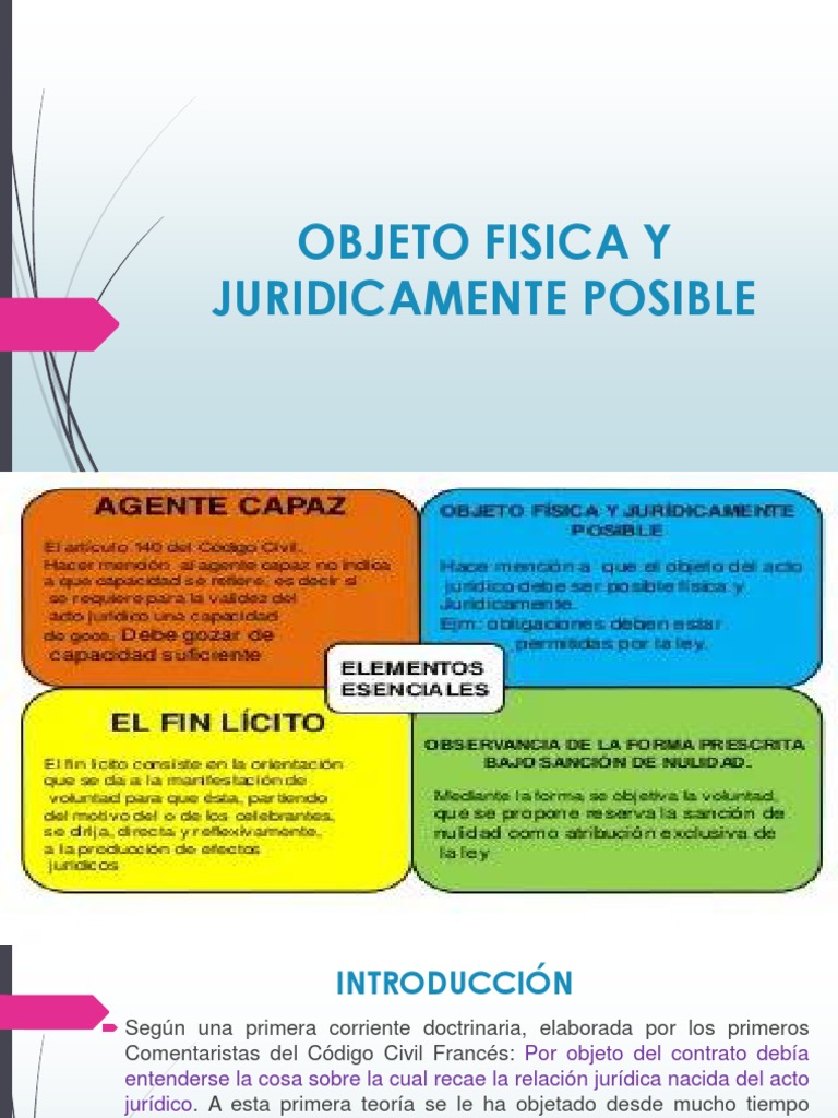 Objeto Física y Juridicamente y Fin Lícito | PDF | Justicia | Crimen y ...