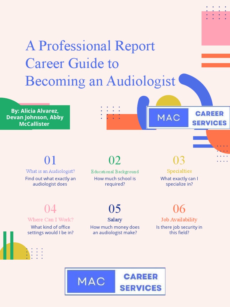 Career Guide Professional Report | PDF | Audiology | Hearing
