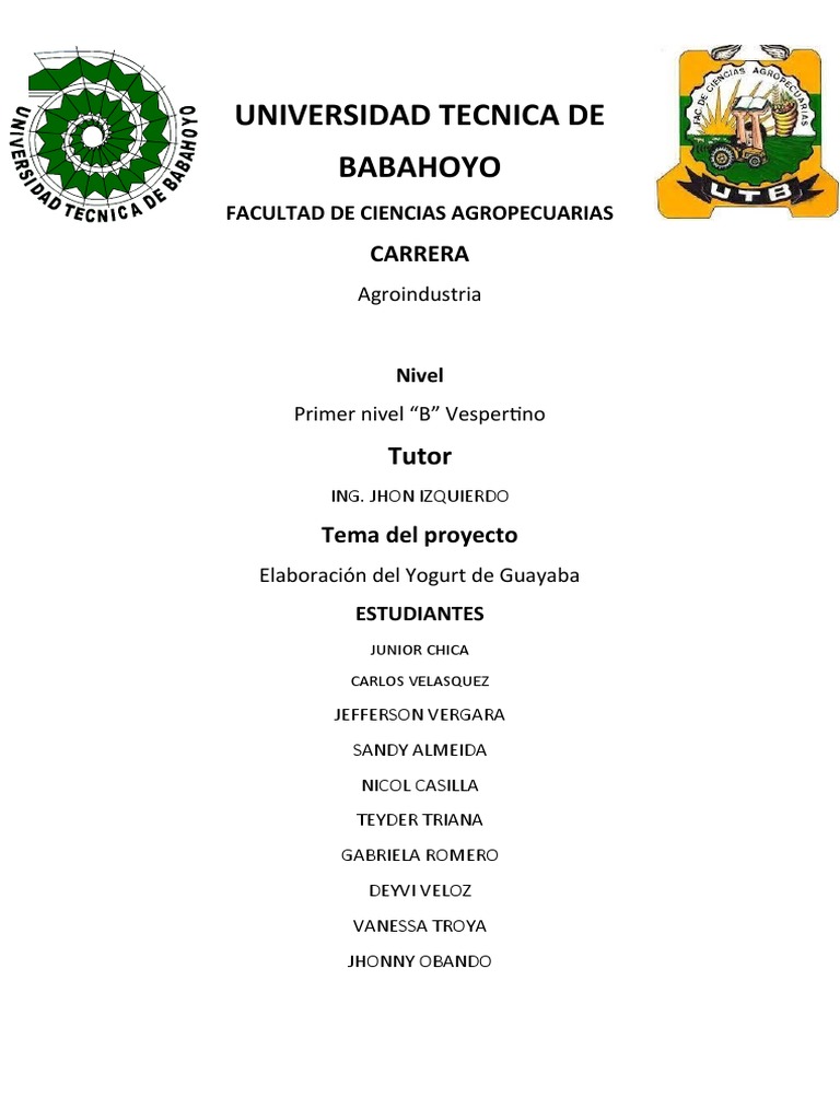 Yogurt de Guayaba Final | PDF