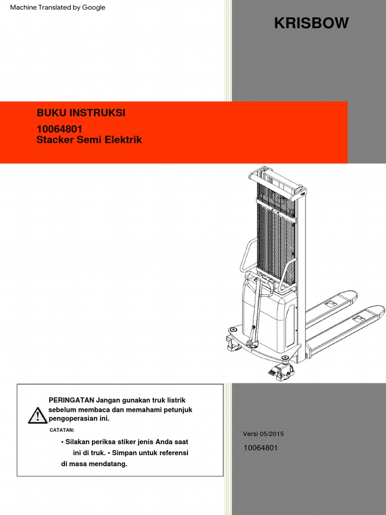 Semi Electric Stacker SOP | PDF