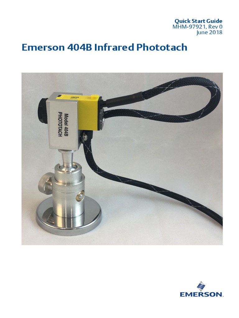 Quick Start Guide Emerson 404b Infrared Phototach en 5324858 | PDF ...