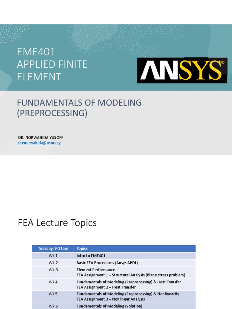 FEA Lecture 4 Notes | PDF | Heat Transfer | Finite Element Method