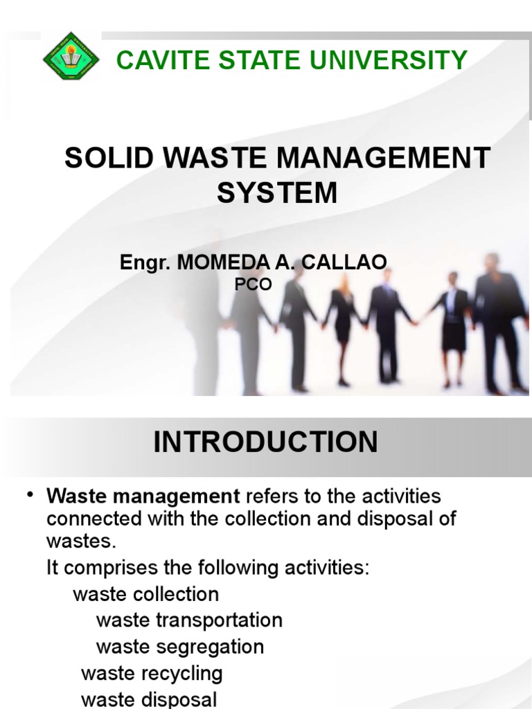3 Solid Waste Management - Revised | PDF | Municipal Solid Waste ...