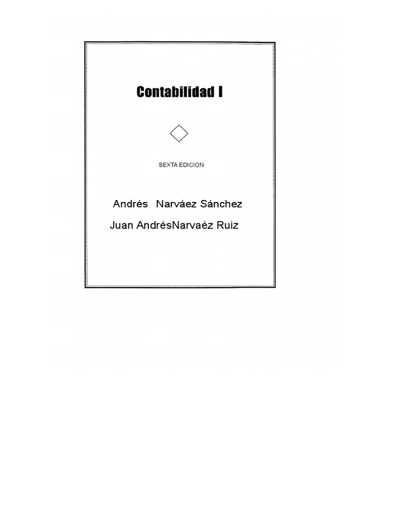 Libro Contab I Andres A Narvaez Sanchez Compress | PDF | Contabilidad | Auditoría