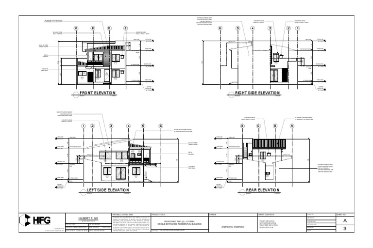 A-3 - Elevations 2 | PDF | Building Engineering | Queensland Heritage Register