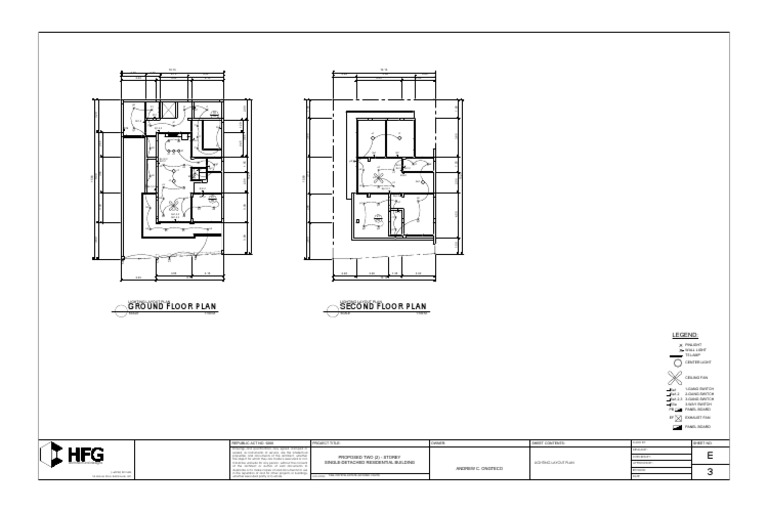 E-3 - Lighting Layout | PDF | Lighting | Building Engineering