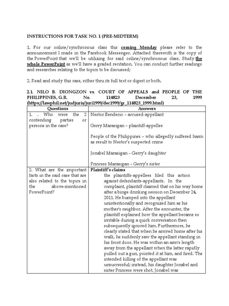 Task No. 1 Oblicon | PDF | Judiciaries | Lawsuit